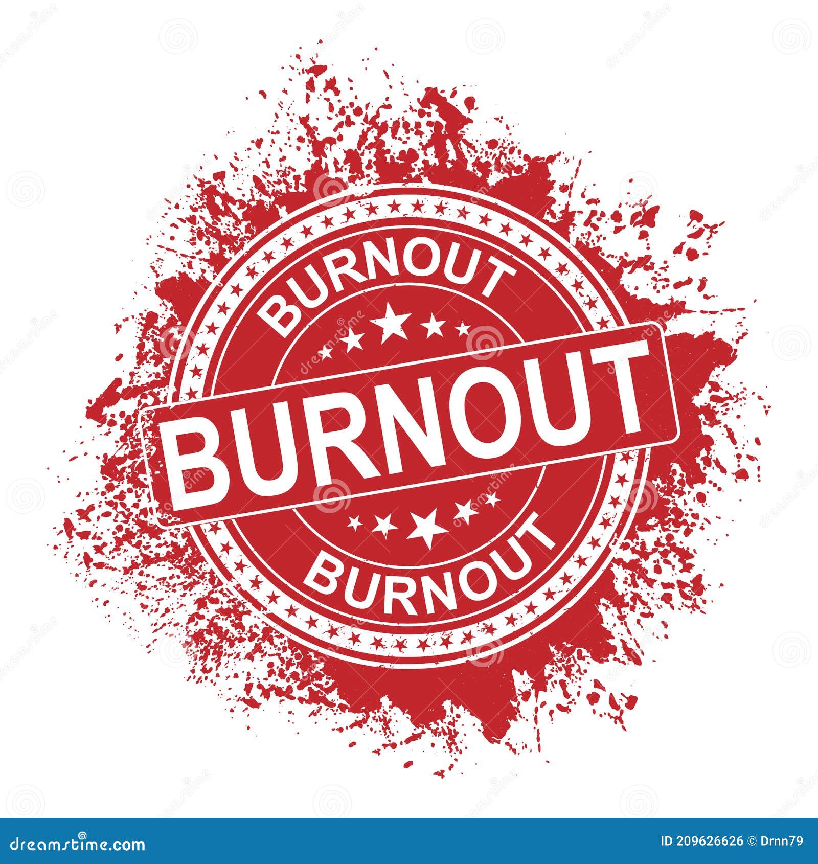 Burnout Warning Sign Vector Illustration | CartoonDealer.com #32674880