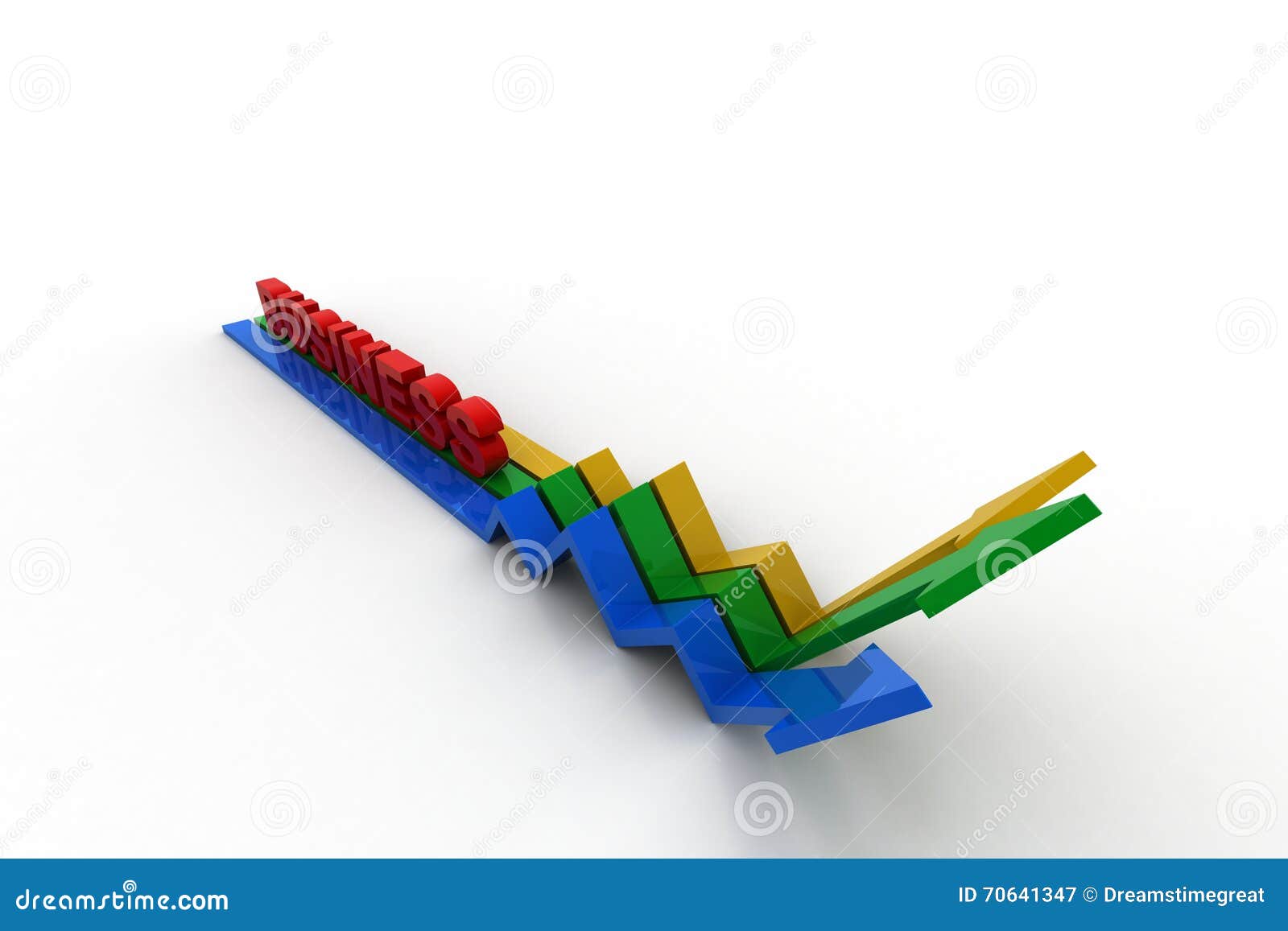 Word Business on Growing Arrows Stock Illustration - Illustration of ...