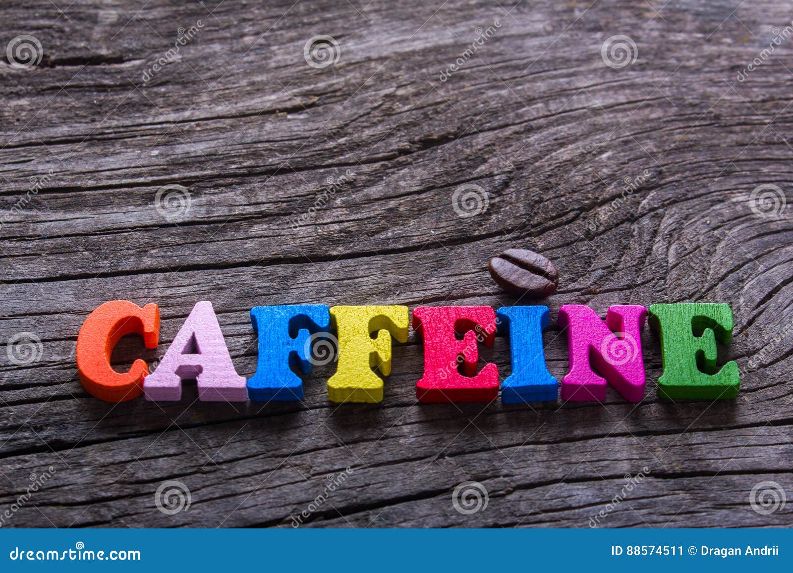 Word Caffeine and Coffee Beans Stock Image - Image of mocha, concept ...