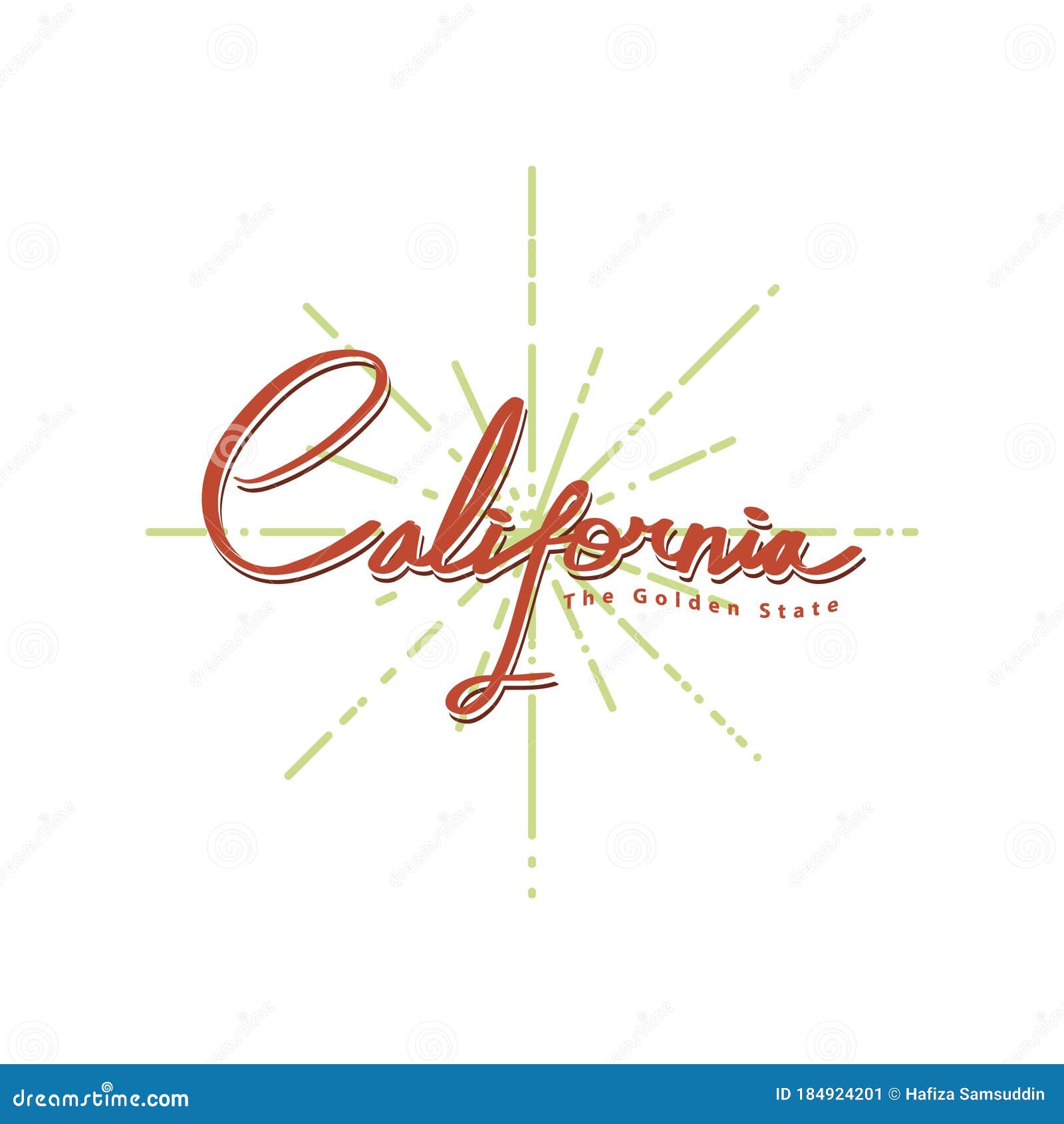 Word California. Vector Illustration Decorative Background Design Stock ...
