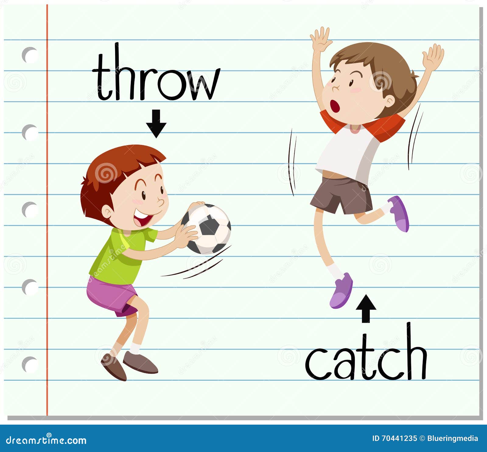 Word card throw and catch stock vector. Illustration of action - 70441235 Word card throw and catch stock vector. Illustration of action - 70441235