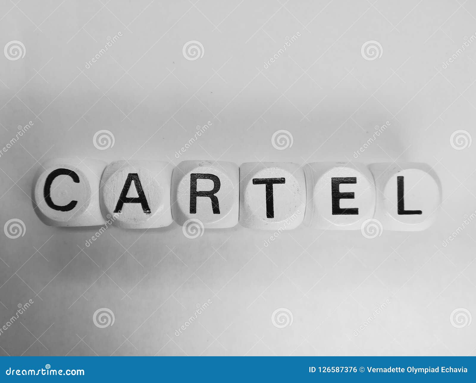 Word Cartel Spelled on Dice Stock Photo - Image of theme, choice: 126587376
