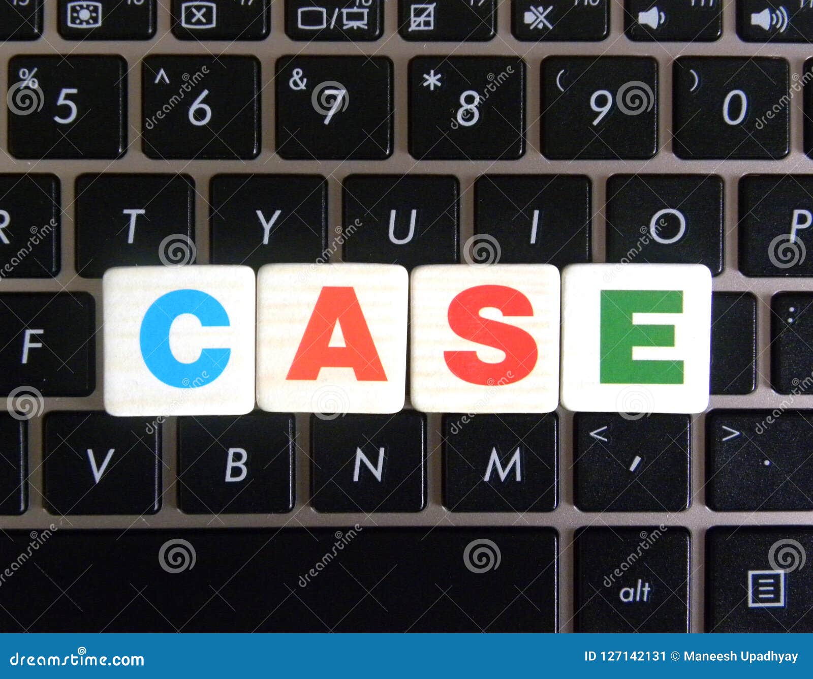Word Case on Keyboard Background Stock Image - Image of internet ...
