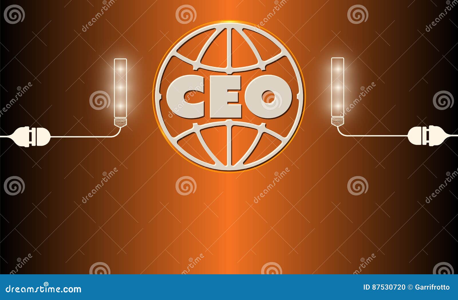 Word ceo stock vector. Illustration of light, electricity - 87530720