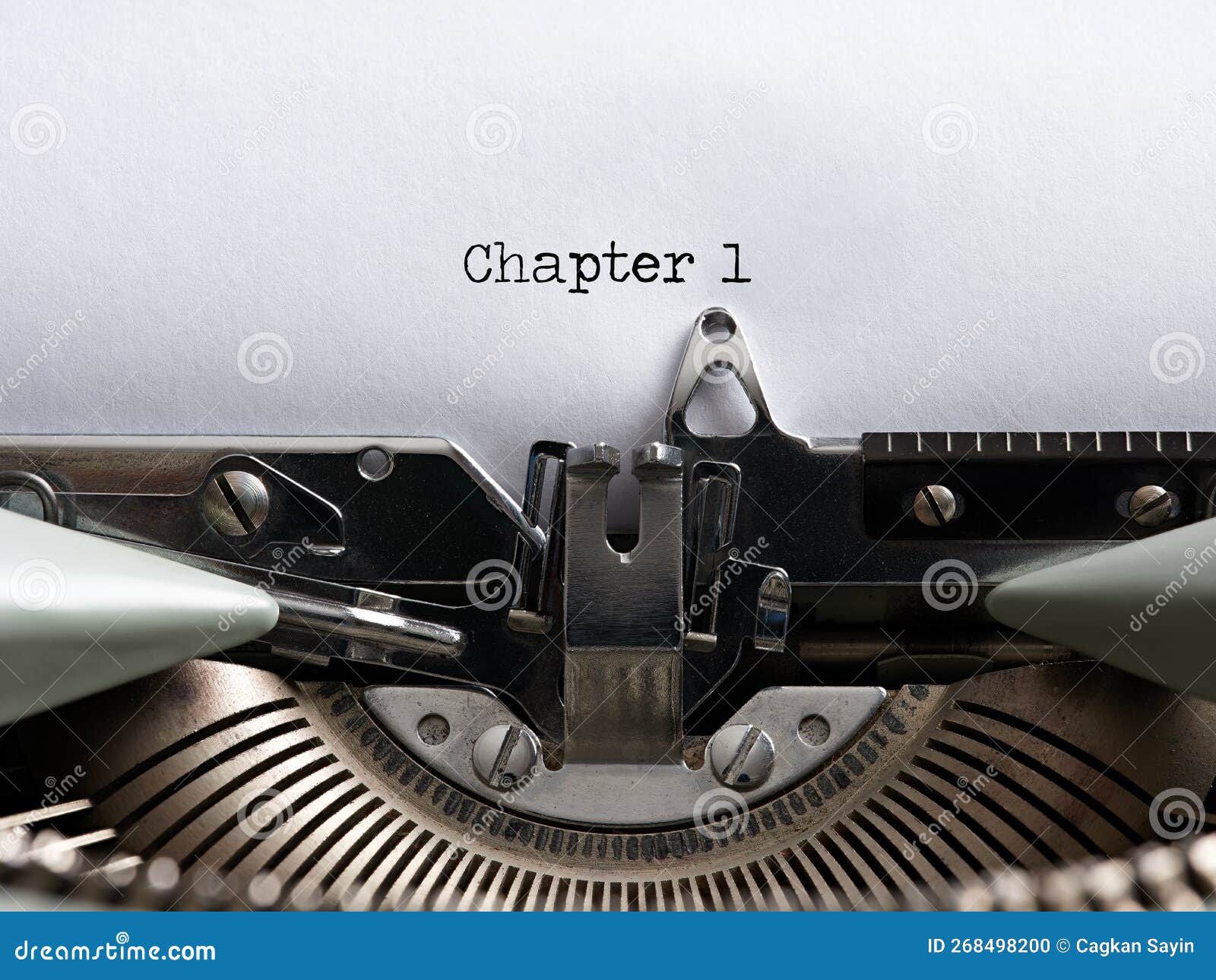 The Word Chapter 1 Written with a Vintage Typewriter. Storytelling ...