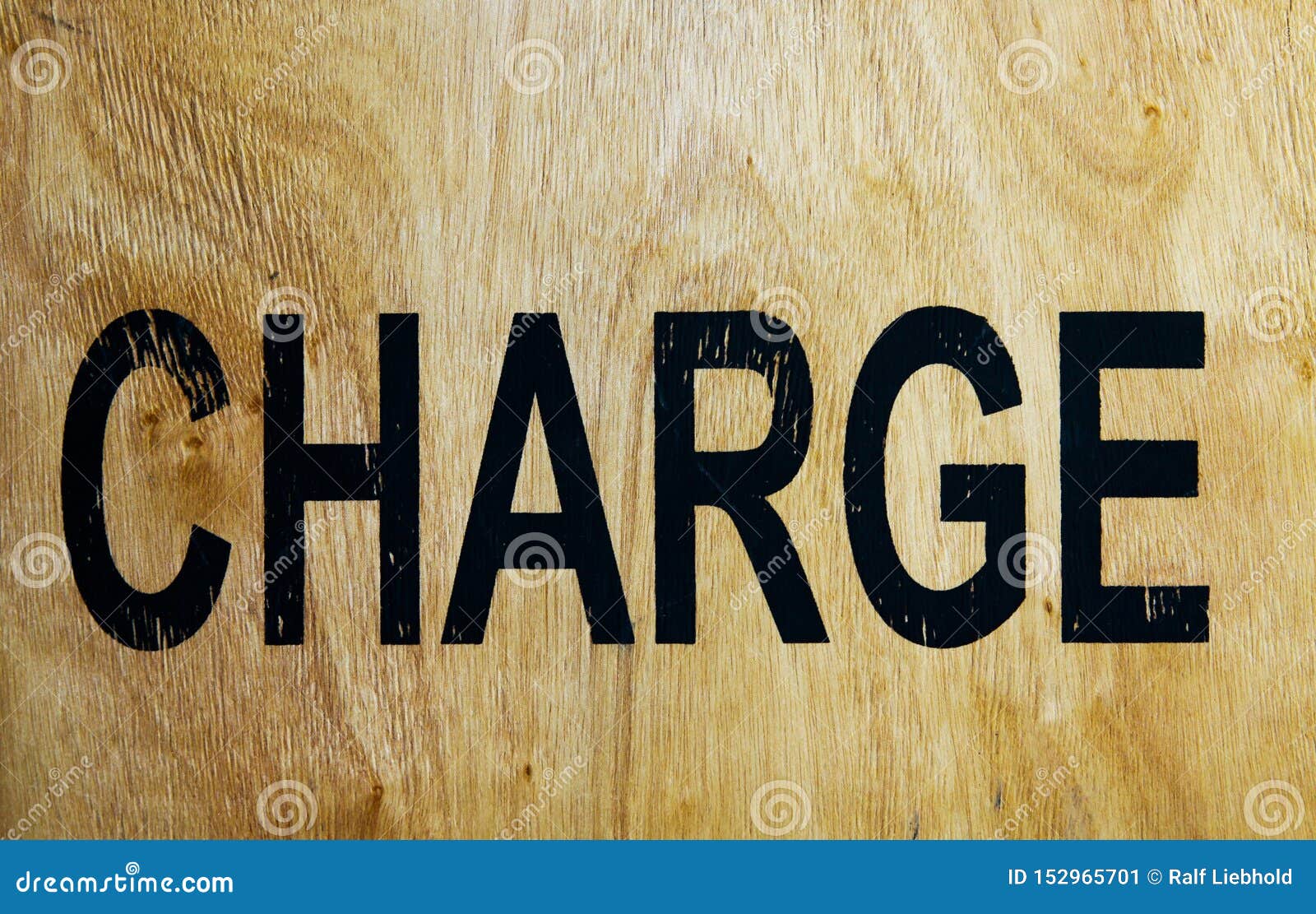 Word Charge Printed on Old Brown Wood Box Stock Image - Image of grungy ...