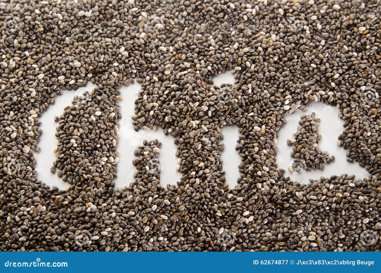 Word Chia Made By Seeds On White Royalty-Free Stock Photography ...