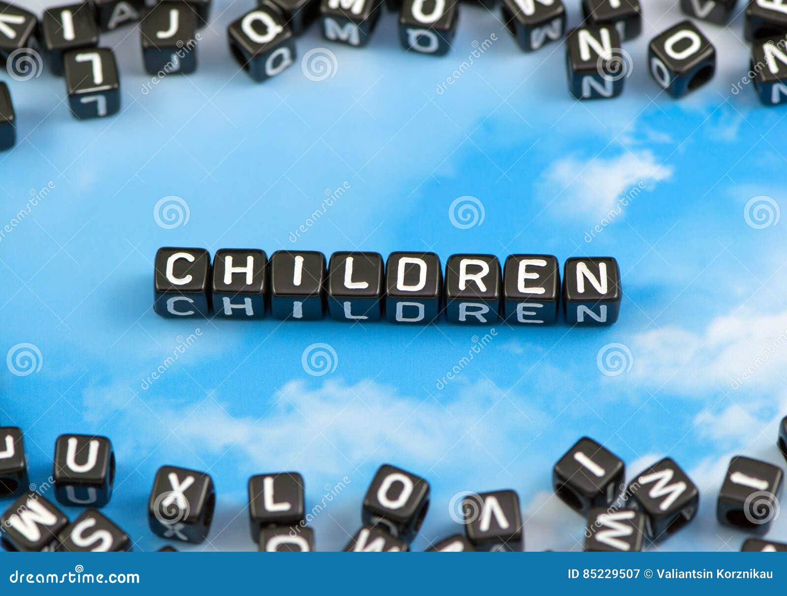 The word Children stock image. Image of friends, composition - 85229507