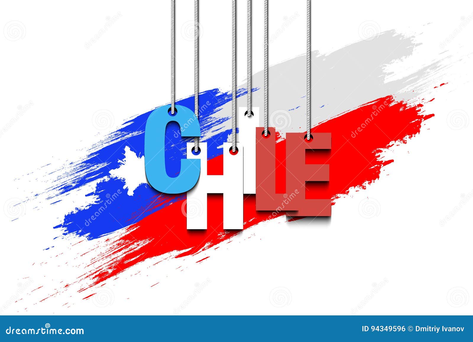 The Word Chile Hang on the Ropes Stock Vector - Illustration of chilean ...
