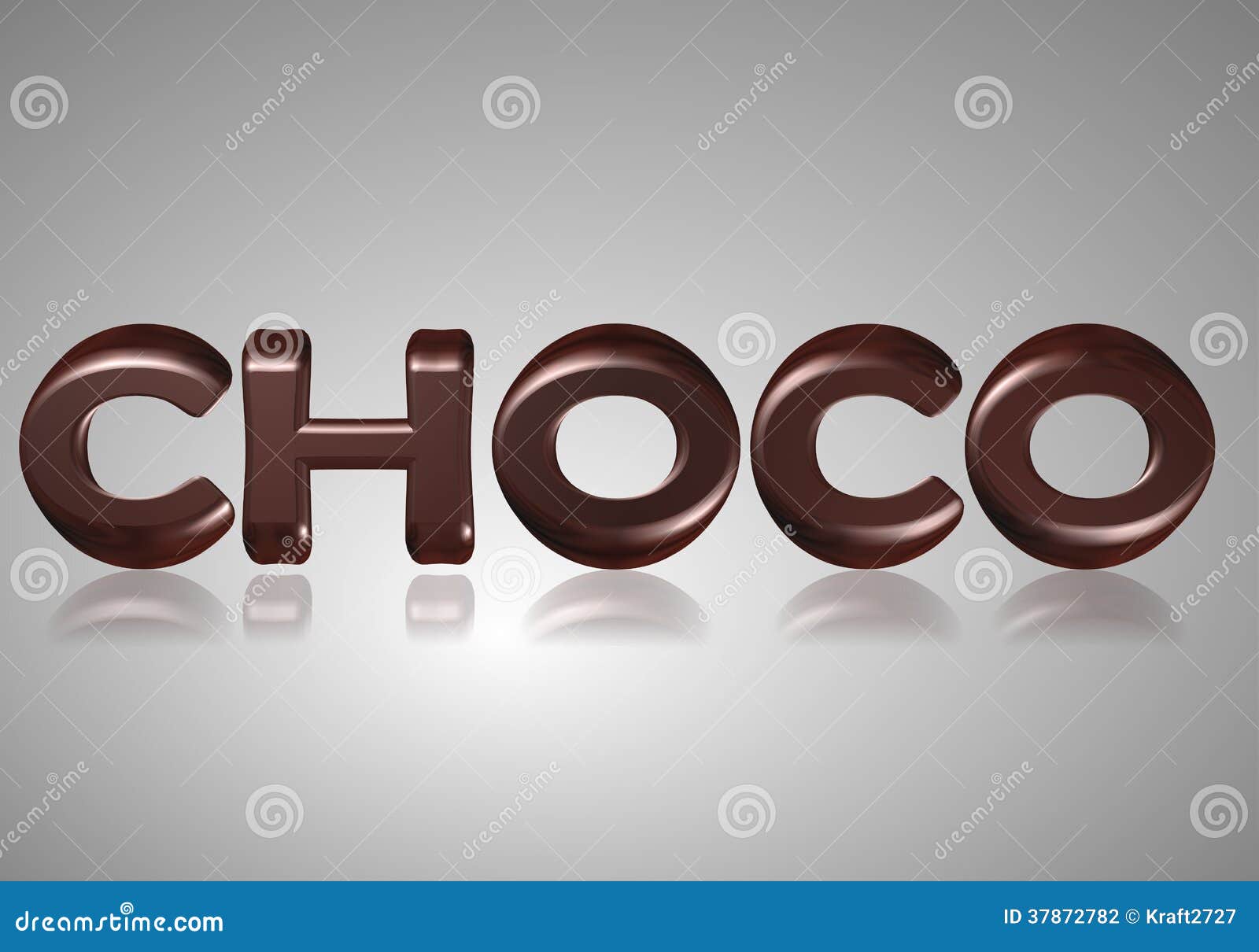 Word choco stock illustration. Illustration of flowing - 37872782