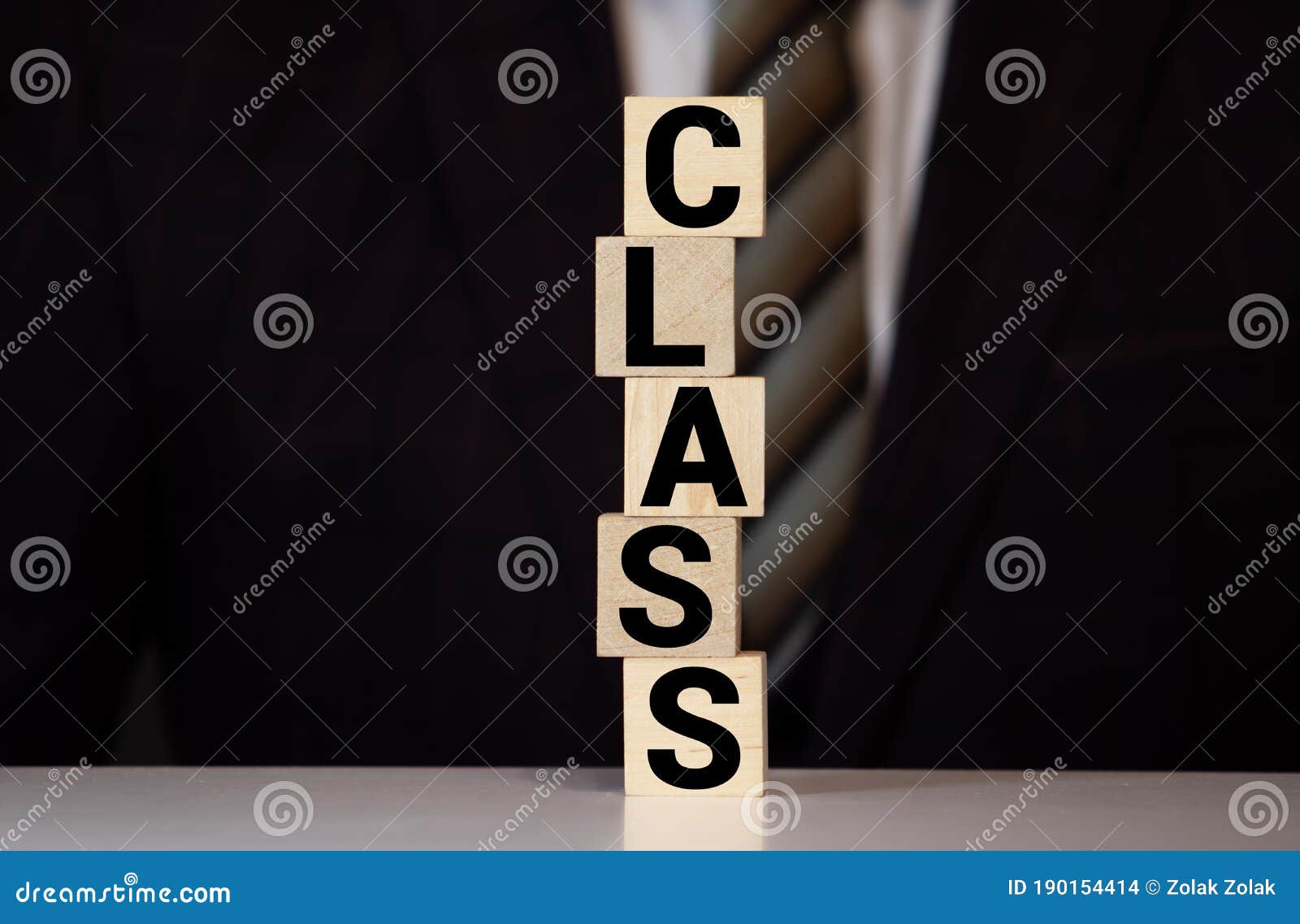 The Word Class on Wooden Blocks on a Pink Background Stock Photo ...