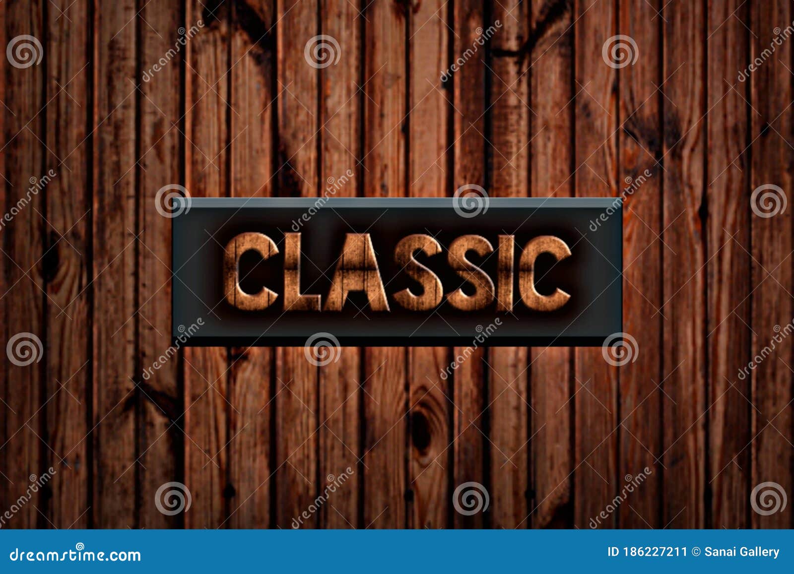 Word classic design stock image. Image of wood, wall - 186227211