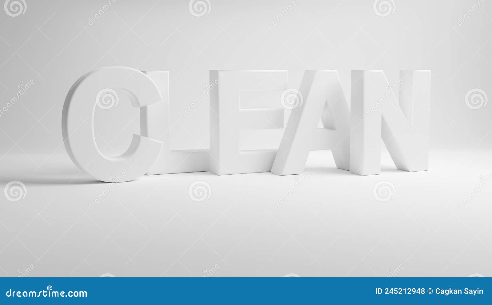 Word Clean From Realistic Condensed Water Drops Vector Illustration ...