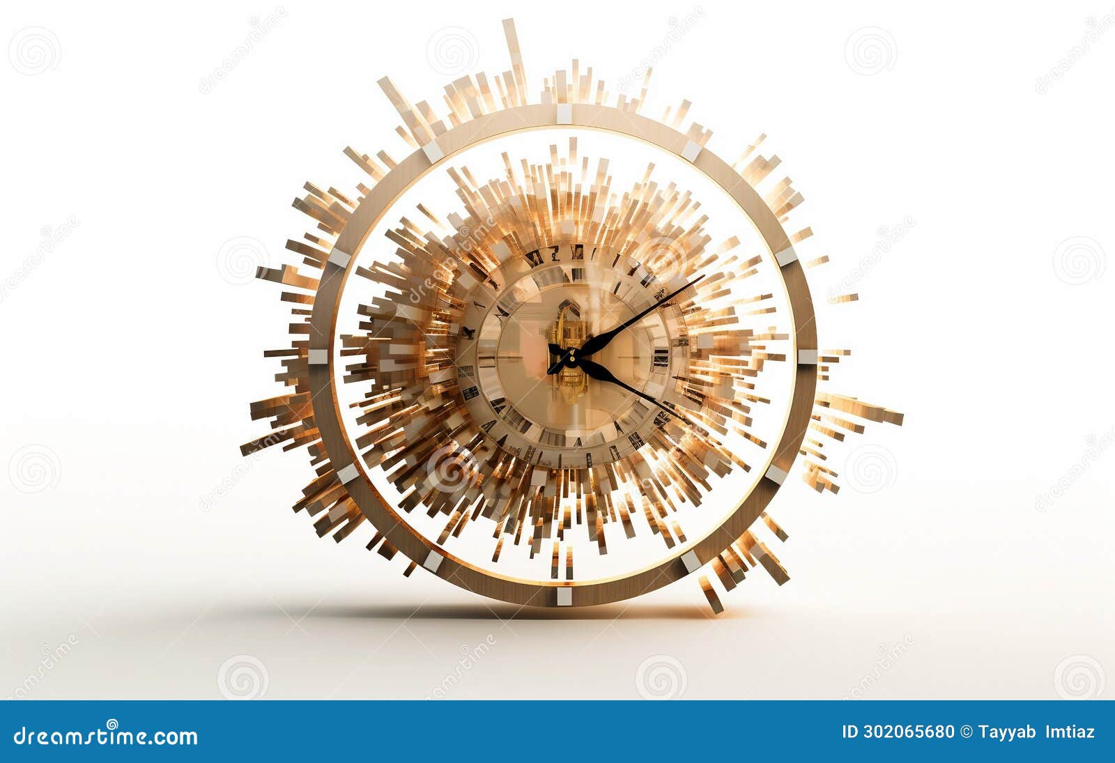 Word Wall Clock Isolated On Transparent Background. Stock Photo ...