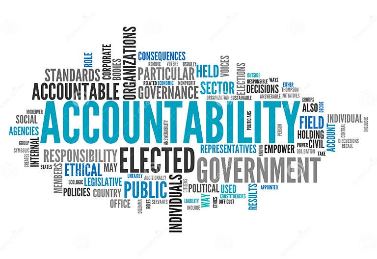 Word Cloud Accountability stock illustration. Illustration of keywords ...