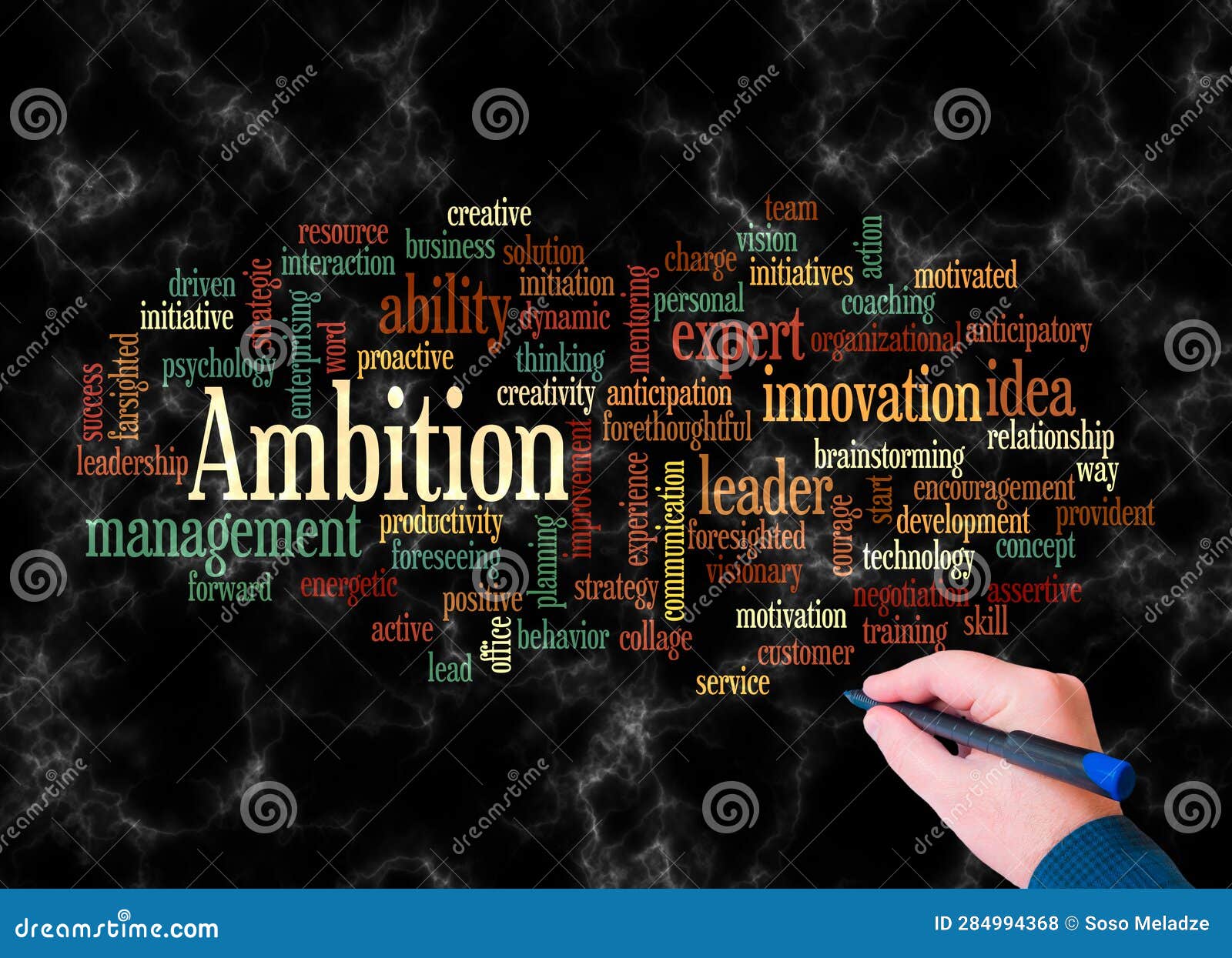 Word Cloud with AMBITION Concept Create with Text only Stock Photo ...