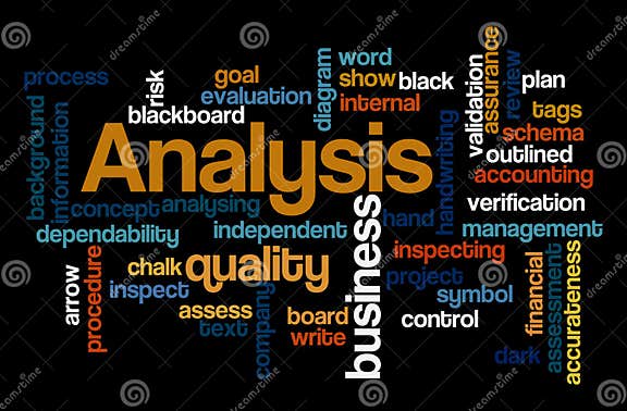 Word Cloud with ANALYSIS Concept Stock Illustration - Illustration of ...