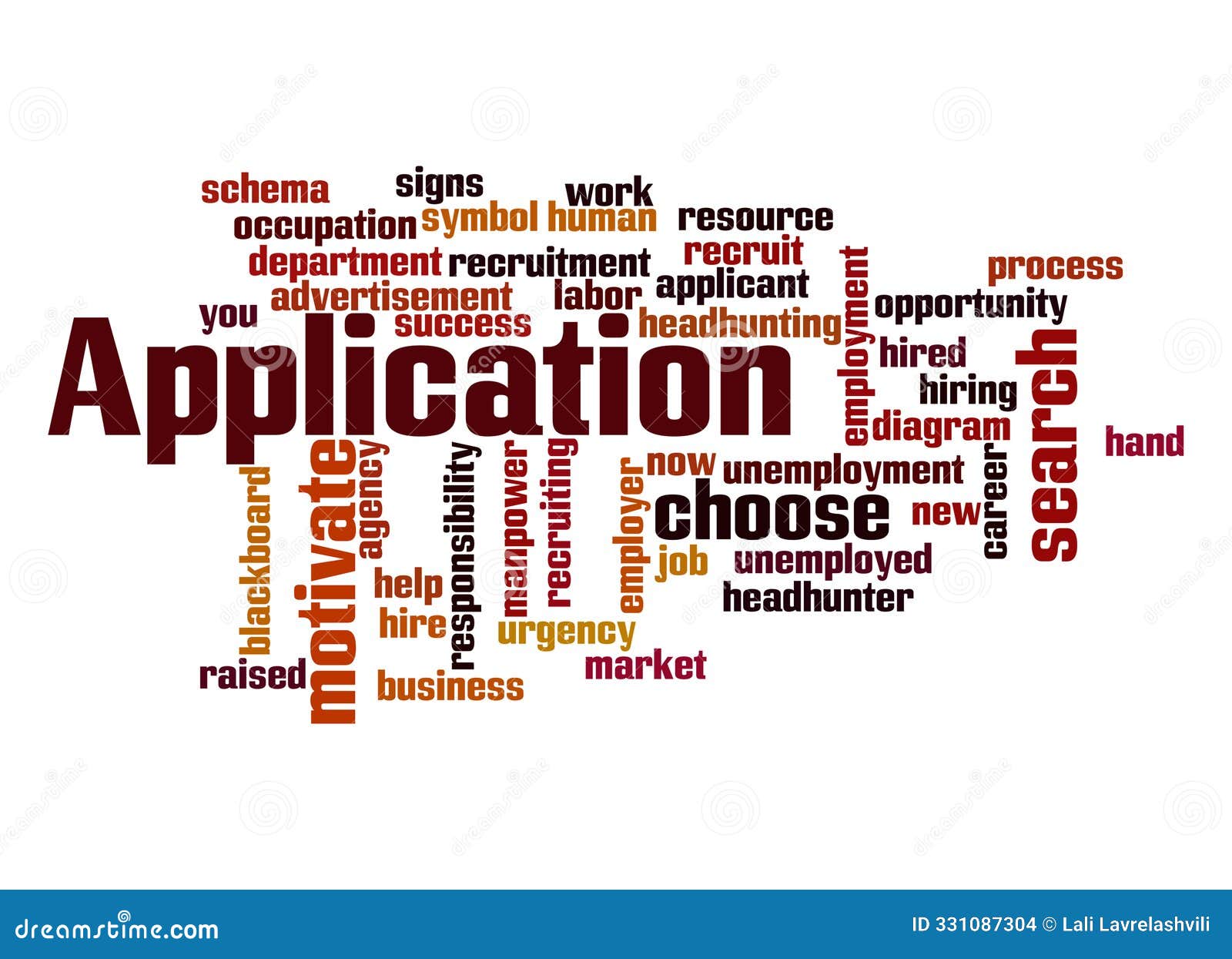 Word Cloud with APPLICATION Concept Stock Illustration - Illustration ...
