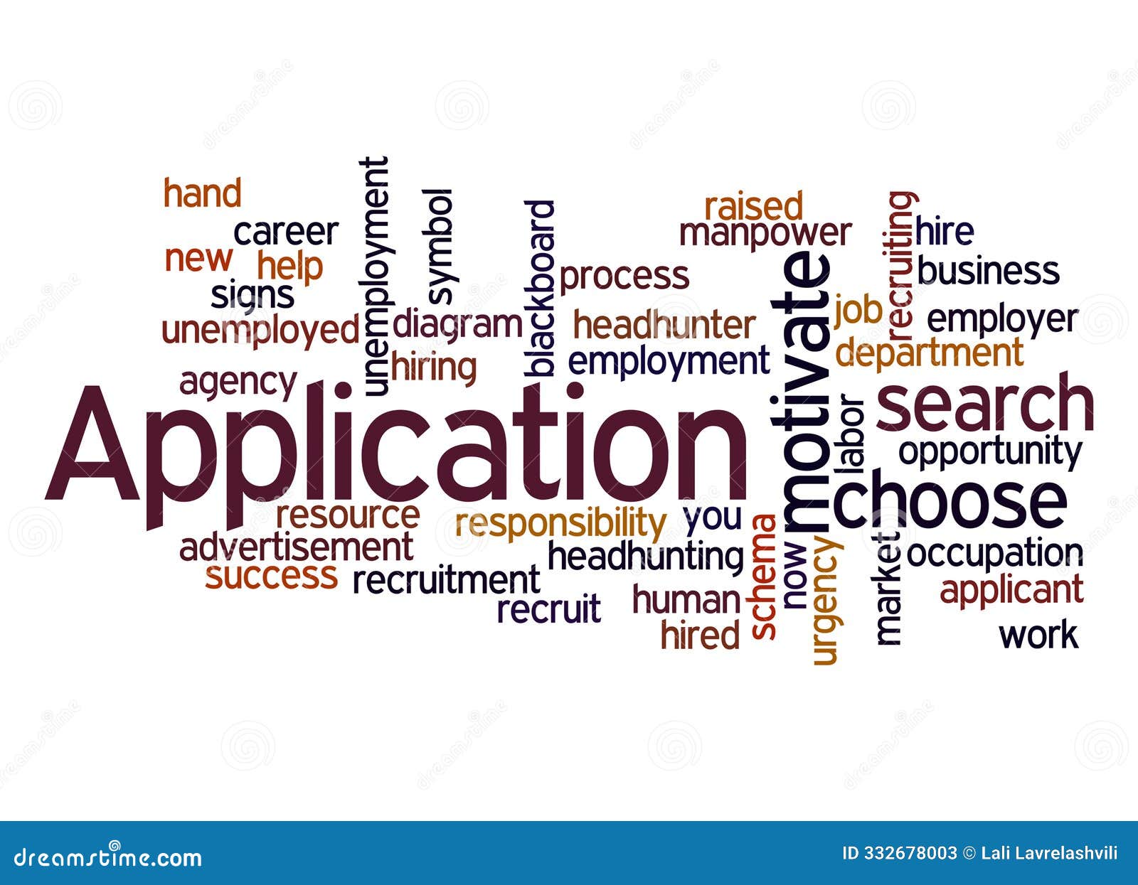 Word Cloud with APPLICATION Concept Stock Illustration - Illustration ...