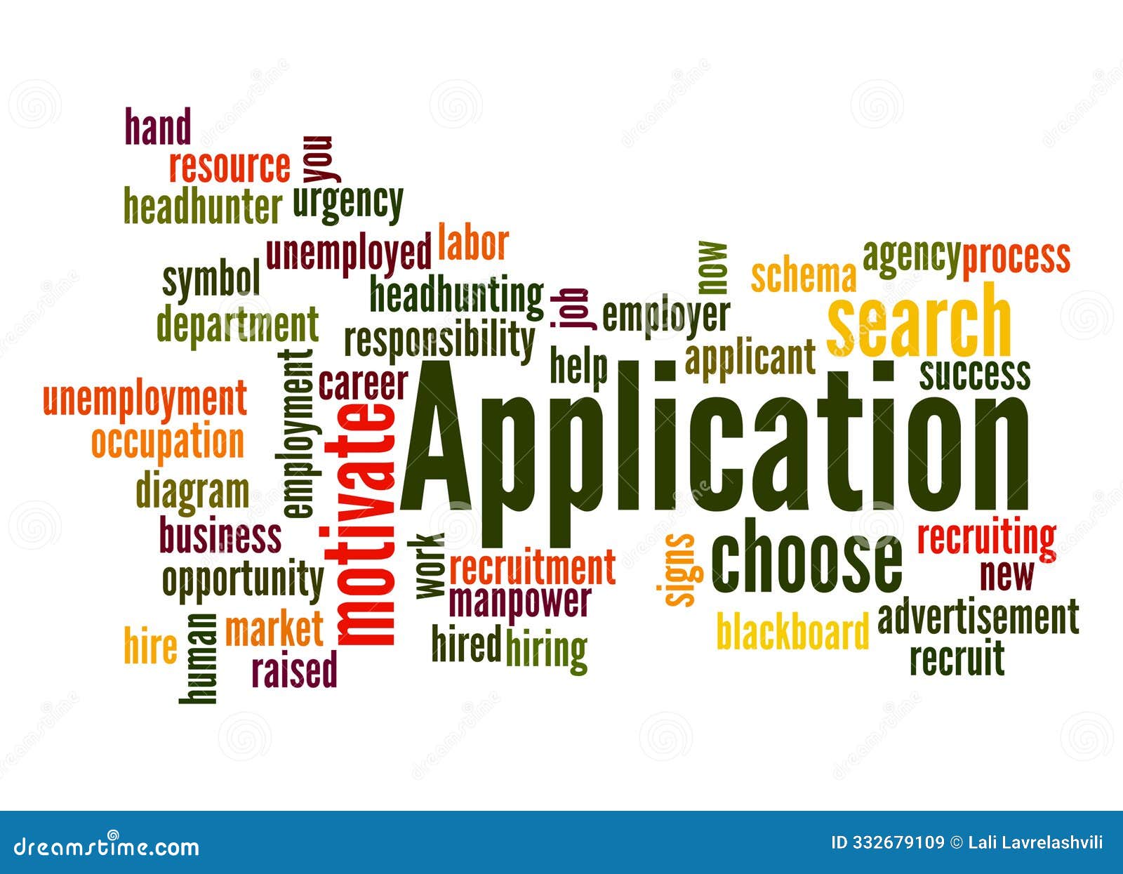 Word Cloud with APPLICATION Concept Stock Illustration - Illustration ...