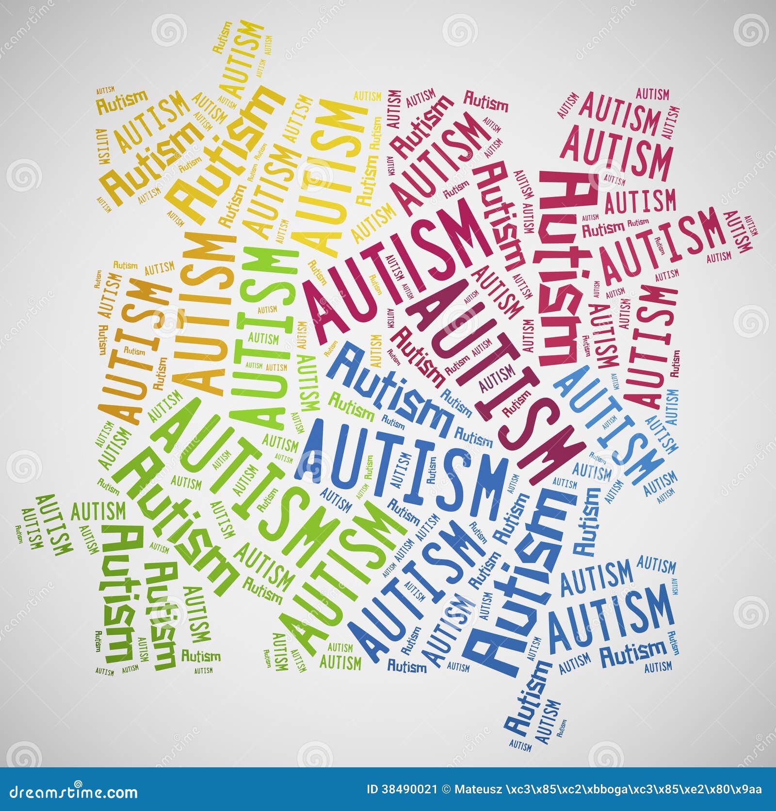Word Cloud Autism Awareness Related Stock Illustration - Illustration ...
