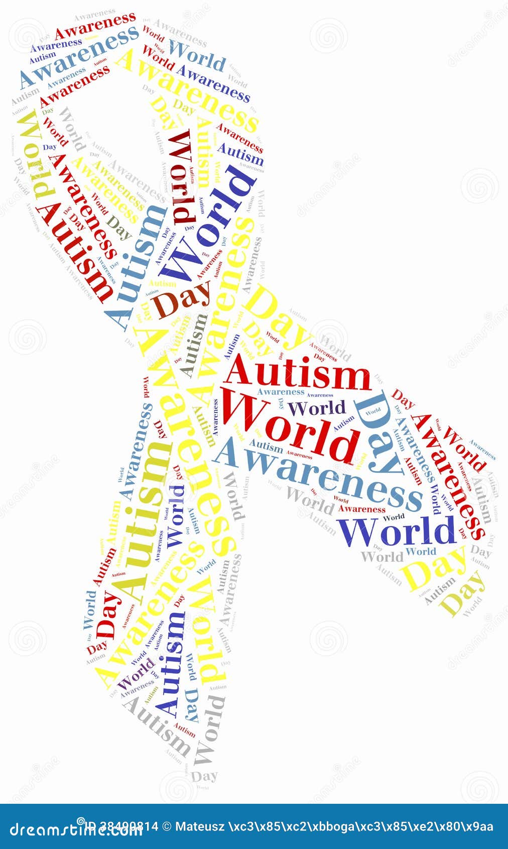 Word Cloud Autism Awareness Related Stock Illustration - Illustration ...