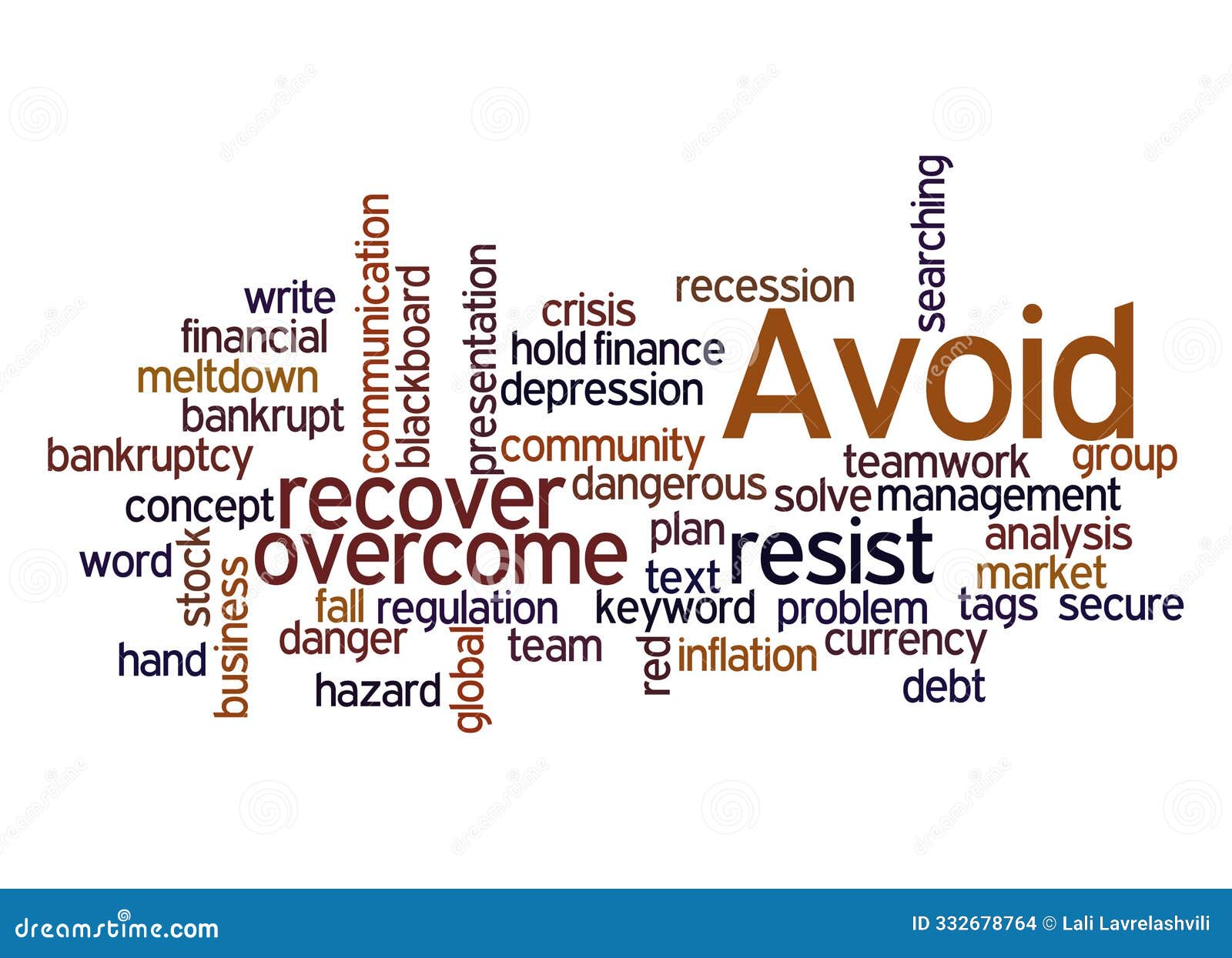 Word Cloud with AVOID Concept Stock Photo - Image of meltdown, danger ...
