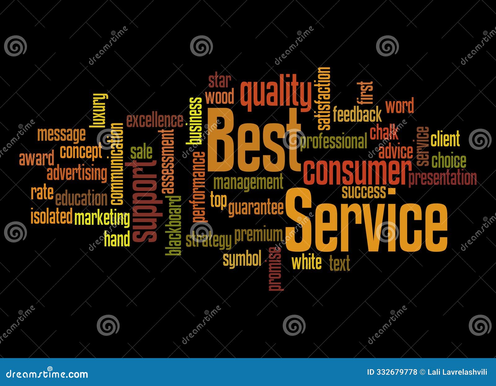 Word Cloud with BEST SERVICE Concept Stock Photo - Image of business ...
