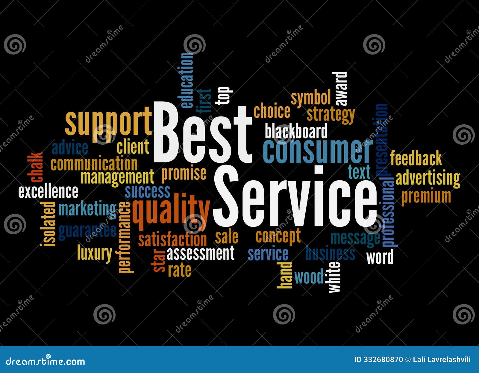 Word Cloud with BEST SERVICE Concept Stock Photo - Image of advertising ...