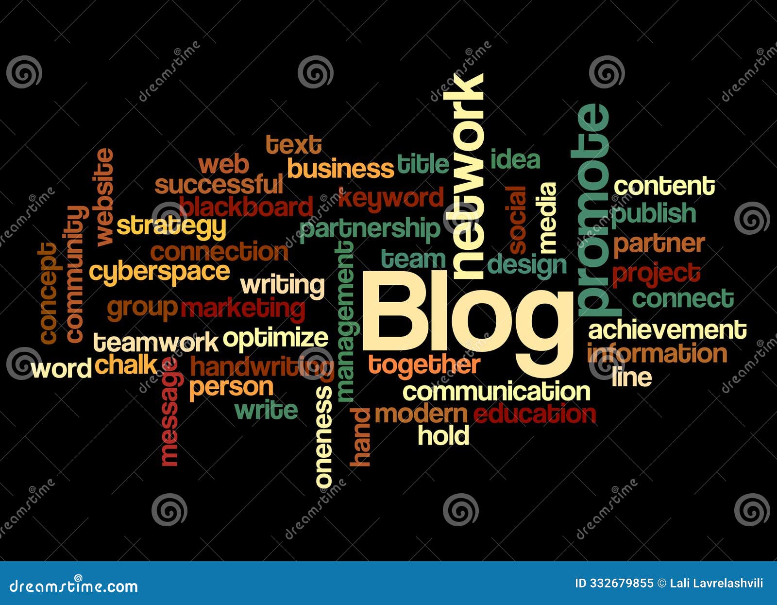 Word Cloud with BLOG Concept Stock Image - Image of connection ...