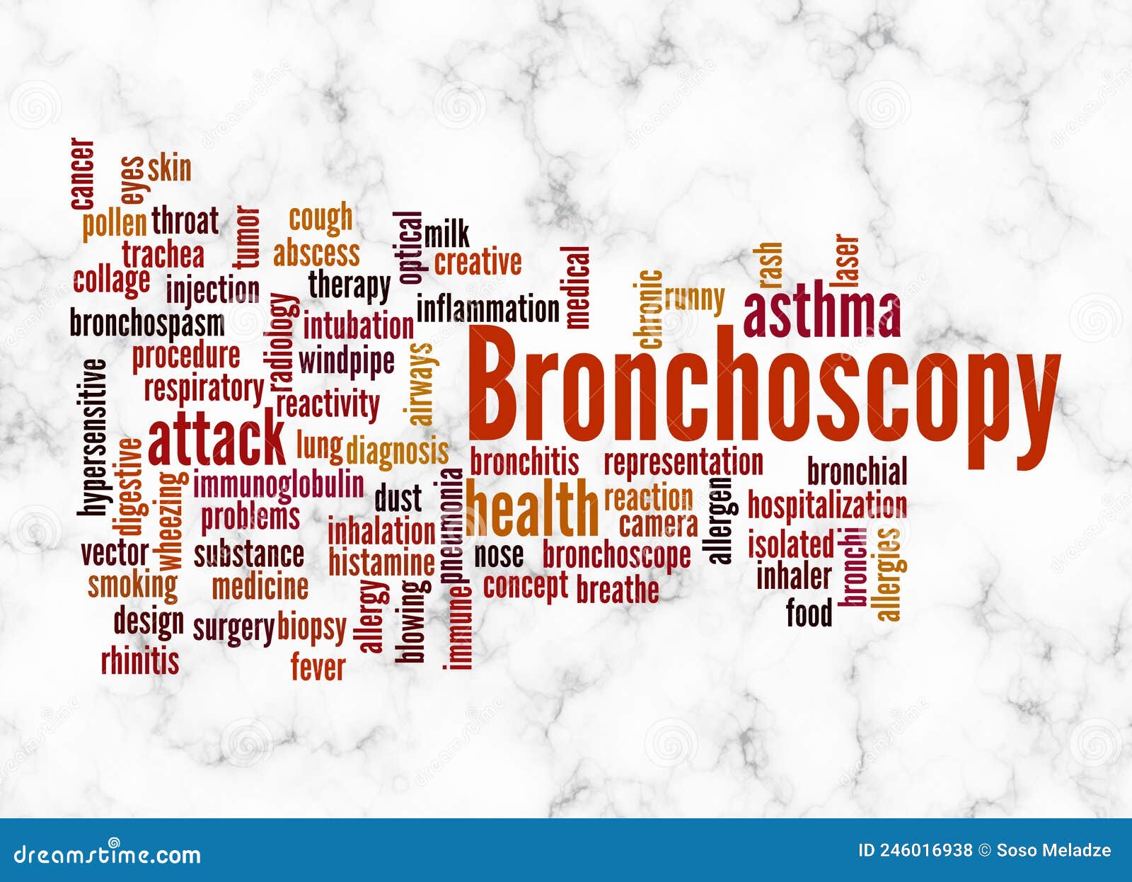 Word Cloud with BRONCHOSCOPY Concept Create with Text only Stock Photo ...