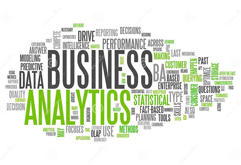 Word Cloud Business Analytics Stock Illustration - Illustration of ...