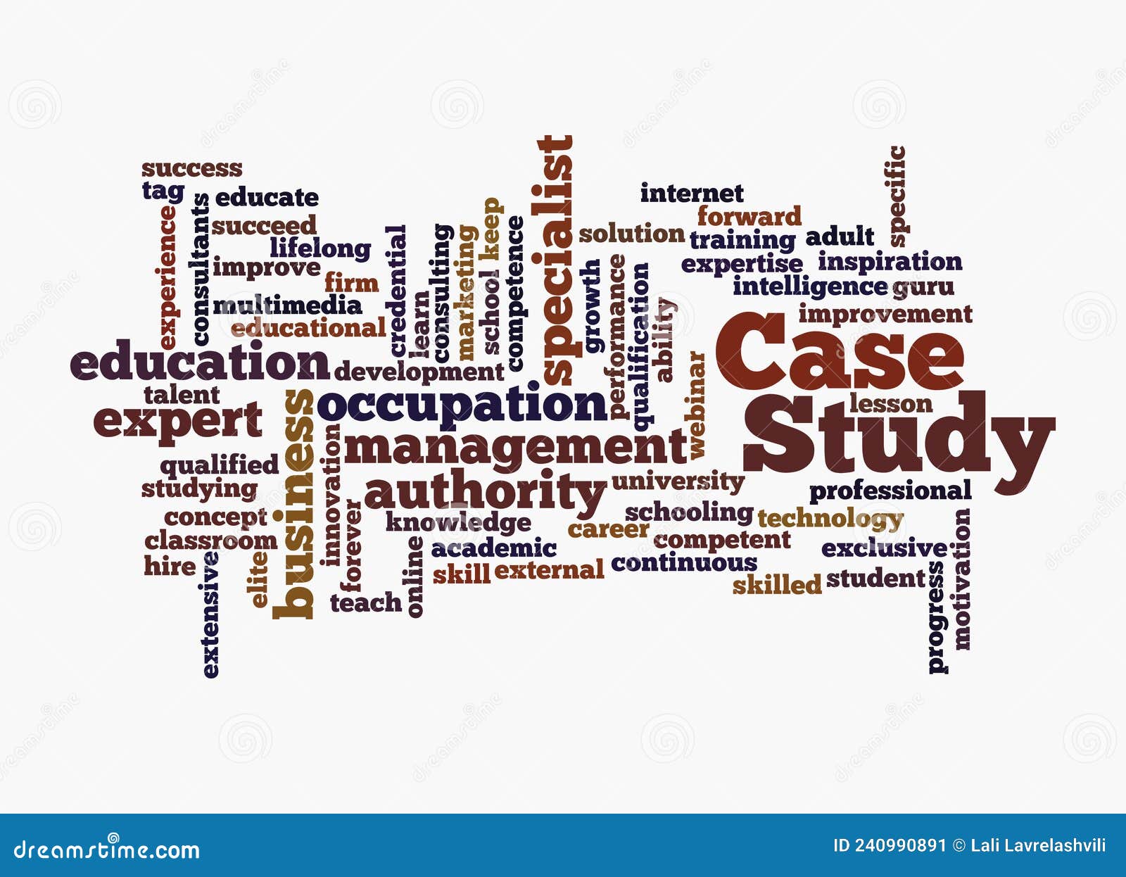 Word Cloud with CASE STUDY Concept, Isolated on a White Background ...