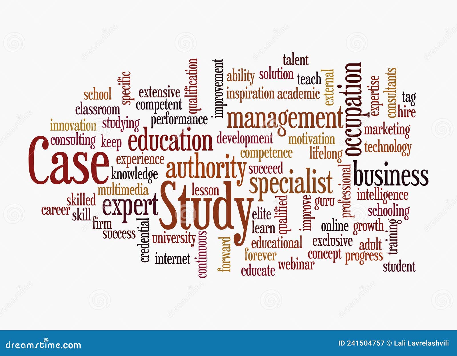 Word Cloud with CASE STUDY Concept, Isolated on a White Background ...