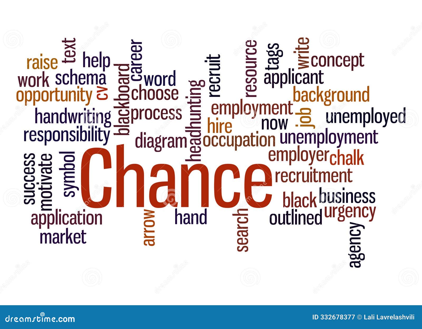 Word Cloud with CHANCE Concept Stock Illustration - Illustration of ...