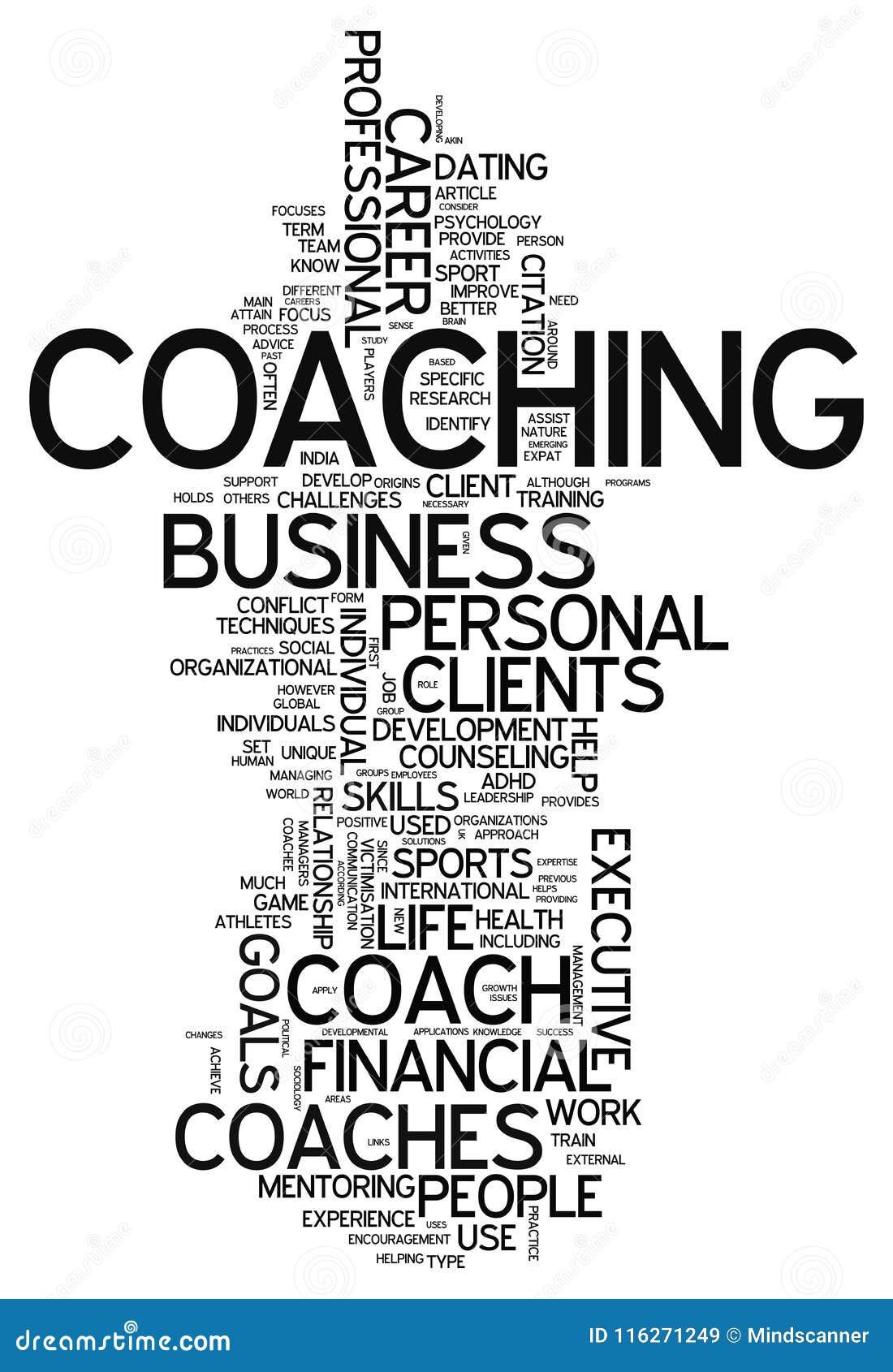 Word Cloud Coaching stock illustration. Illustration of coachees ...