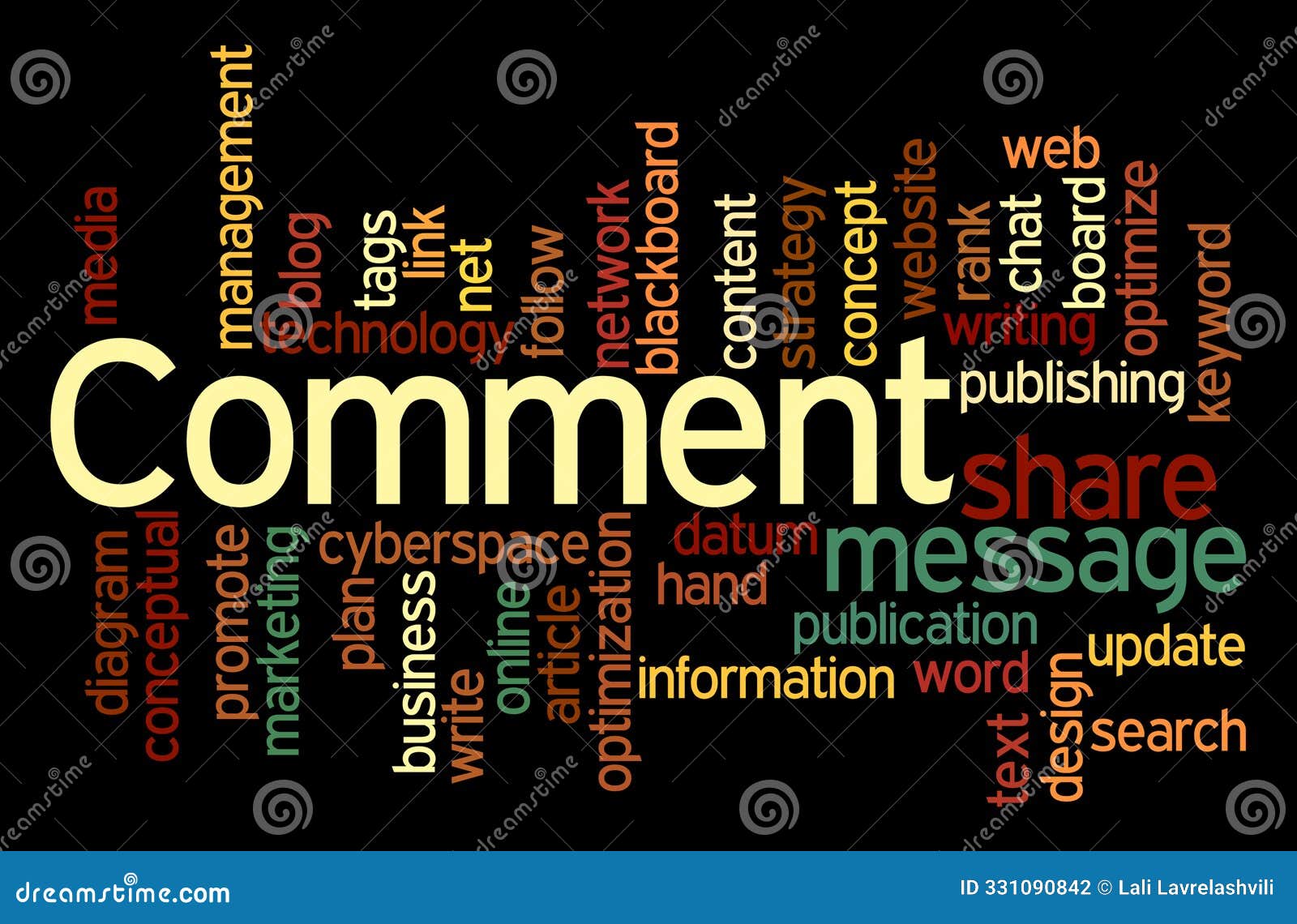 Word Cloud with COMMENT Concept Stock Photo - Image of online, comment ...