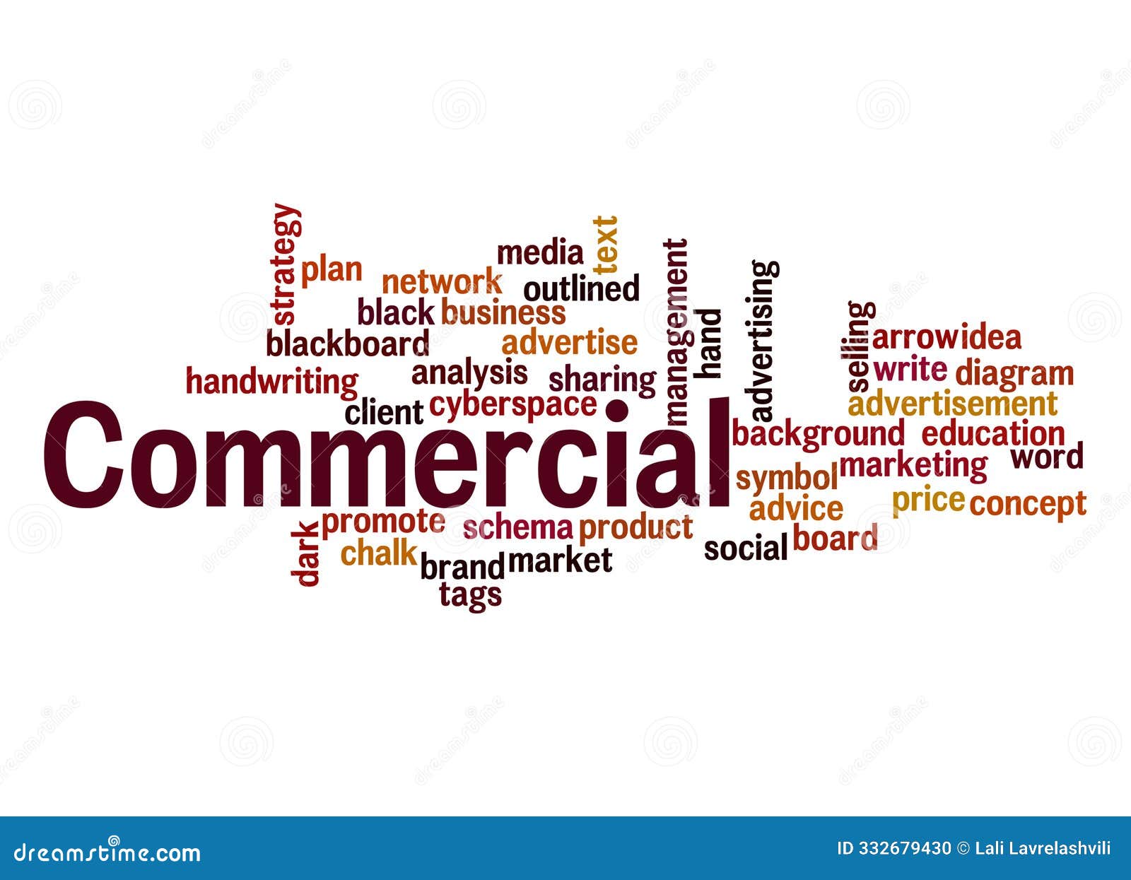 Word Cloud with COMMERCIAL Concept Stock Photo - Image of brand ...