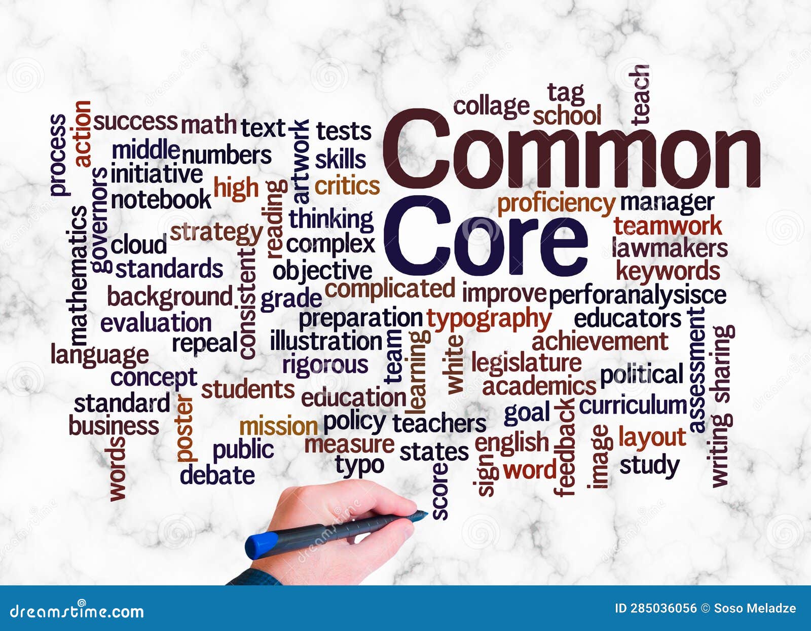 Word Cloud with COMMON CORE Concept Create with Text only Stock Photo ...