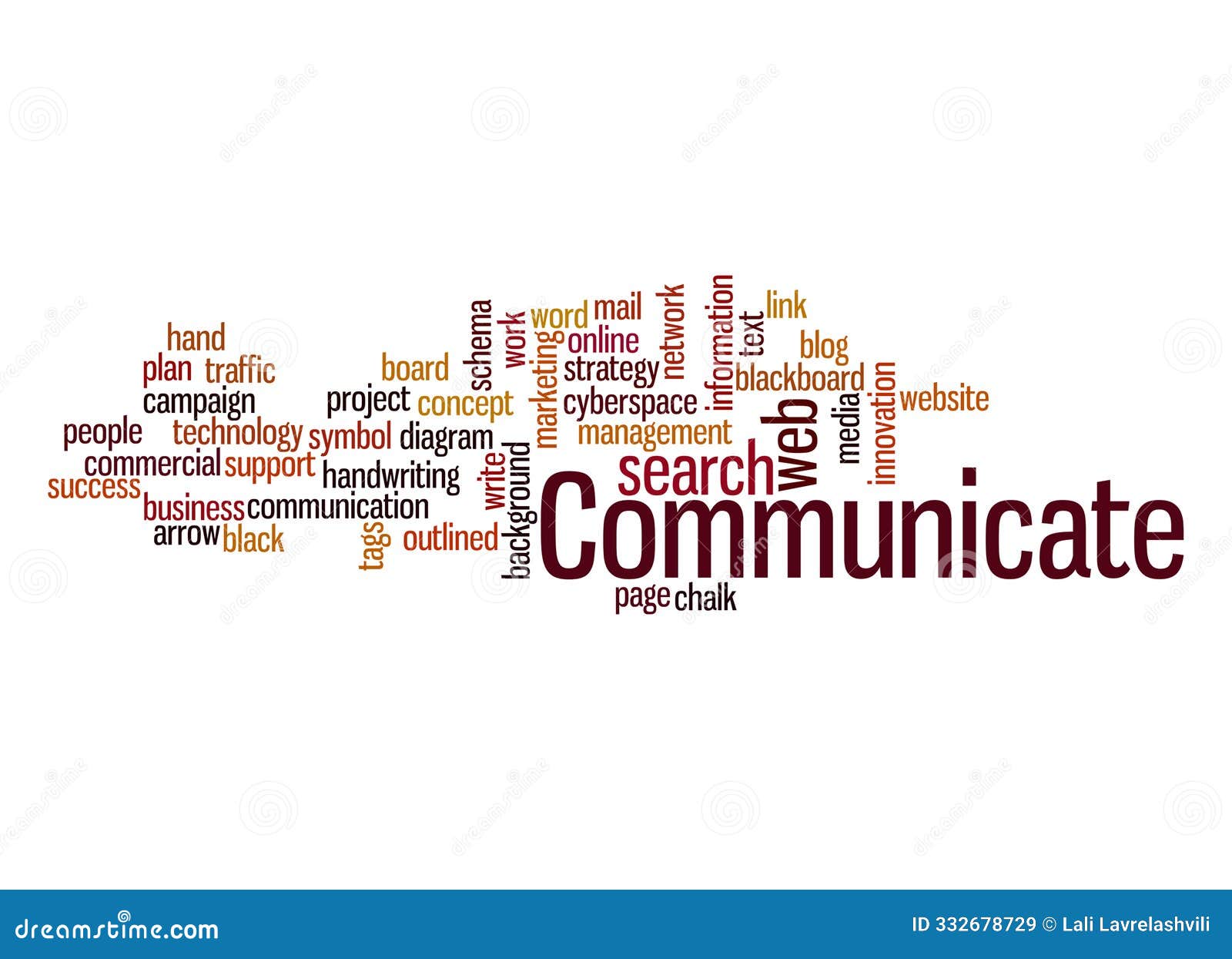 Word Cloud with COMMUNICATE Concept Stock Image - Image of people ...