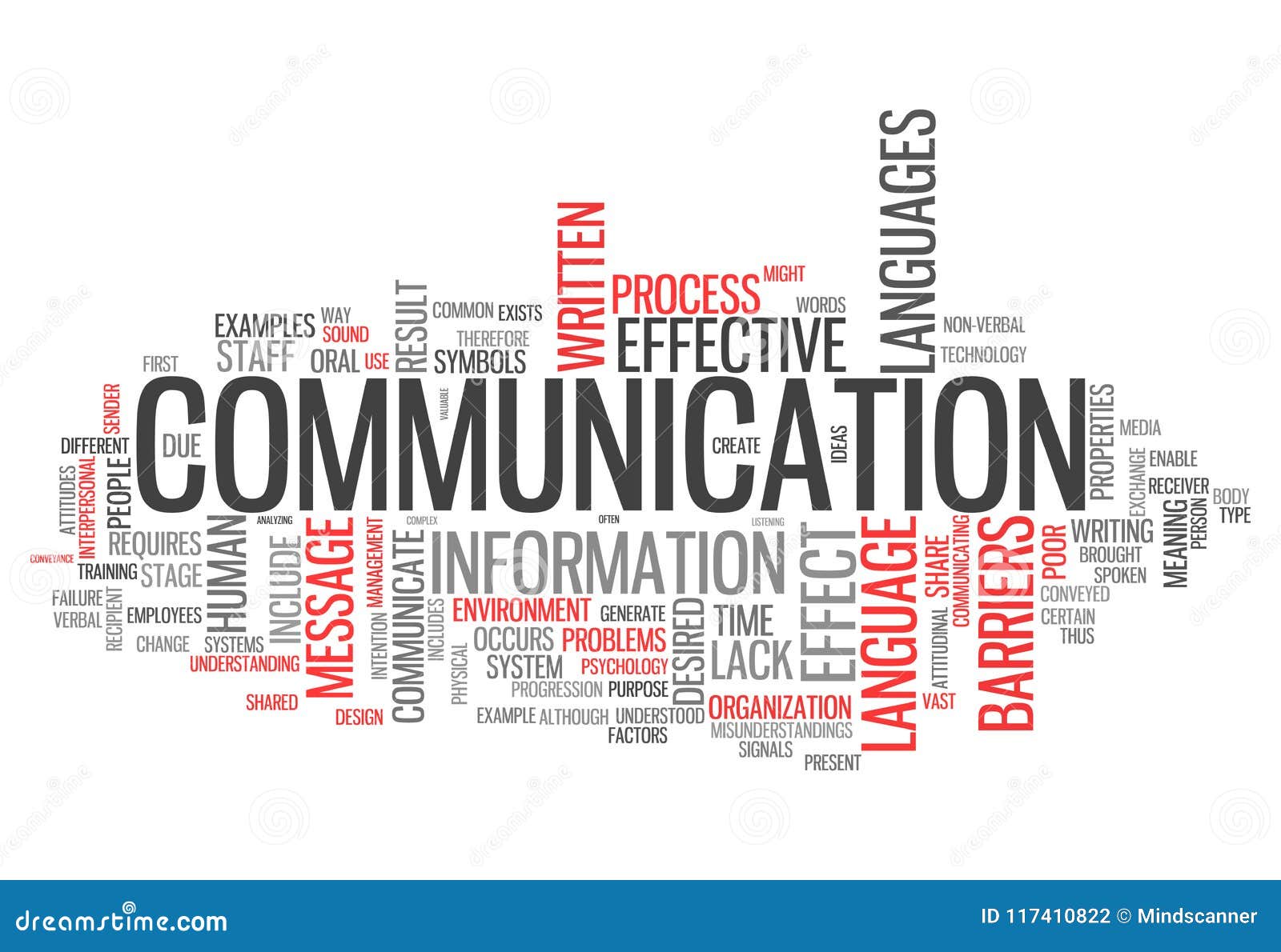 Word Cloud Communication stock illustration. Illustration of ...