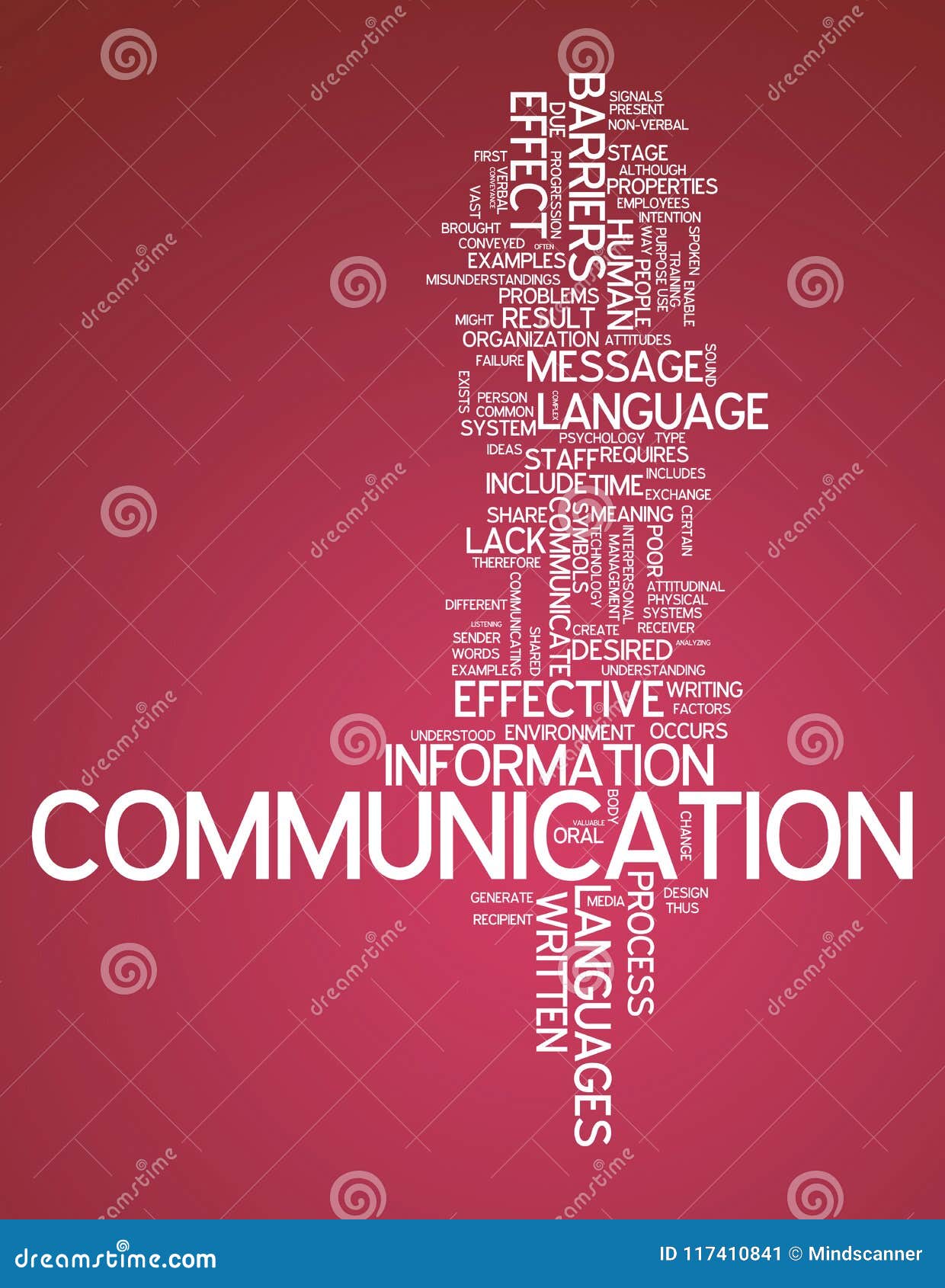 Word Cloud Communication stock illustration. Illustration of recipient ...
