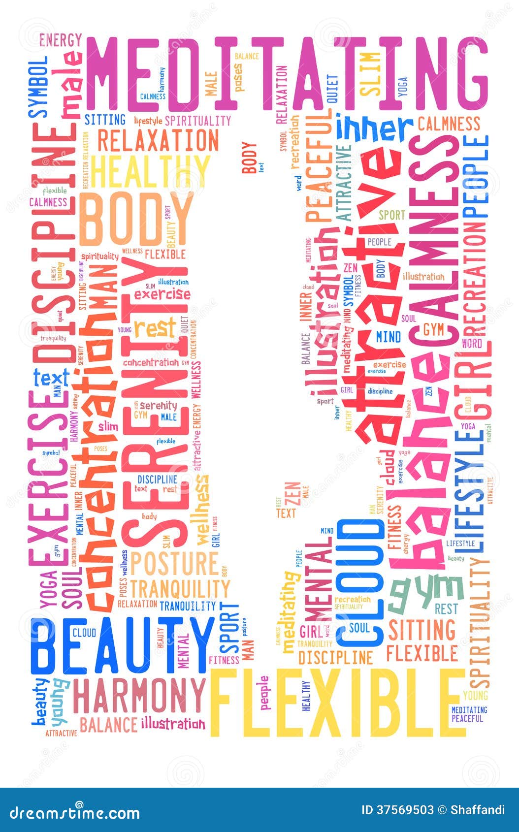 Word Cloud Composed in the Shape of a Man Doing Yoga Meditation Stock ... Word Cloud Composed in the Shape of a Man Doing Yoga Meditation Stock ...