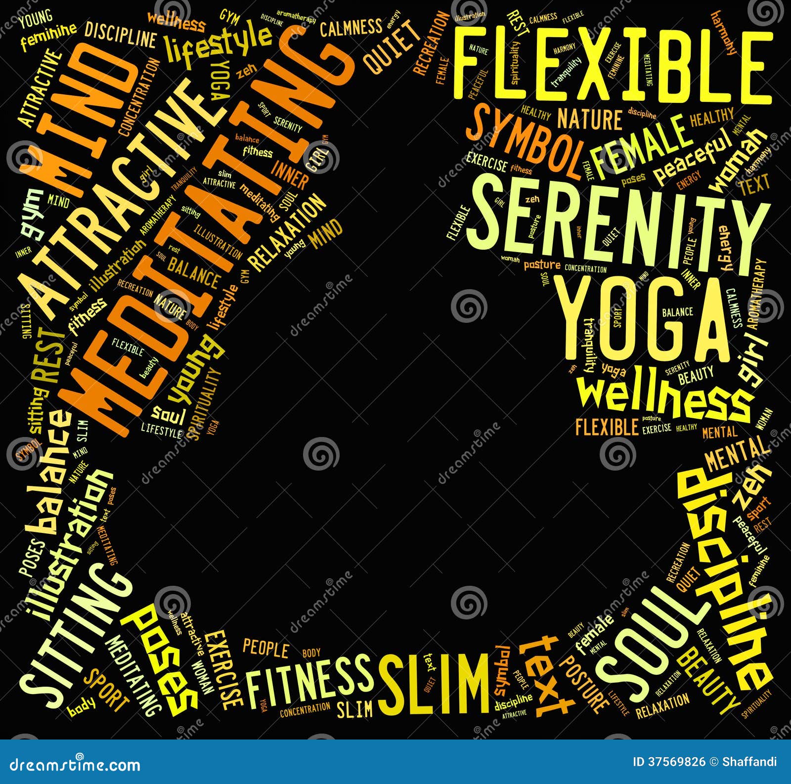 Word Cloud Composed in the Shape of a Man Doing Yoga Meditation Stock ... Word Cloud Composed in the Shape of a Man Doing Yoga Meditation Stock ...