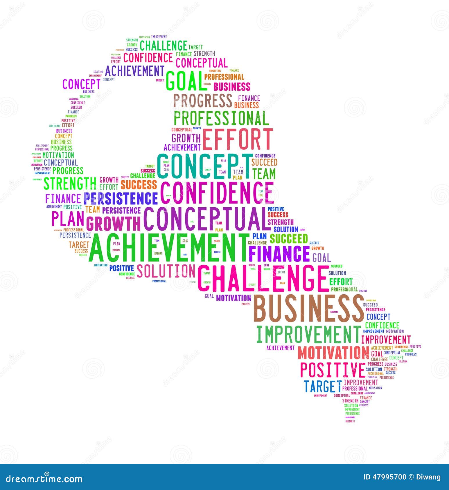 Word Cloud - Concept of Success Stock Illustration - Illustration of ...
