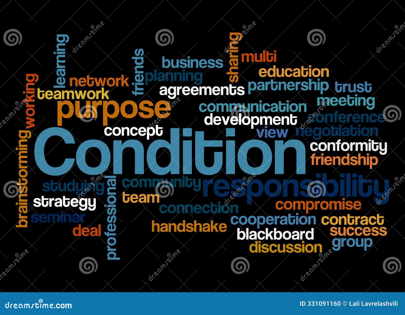 Word Cloud with CONDITION Concept Stock Photo - Image of communication ...