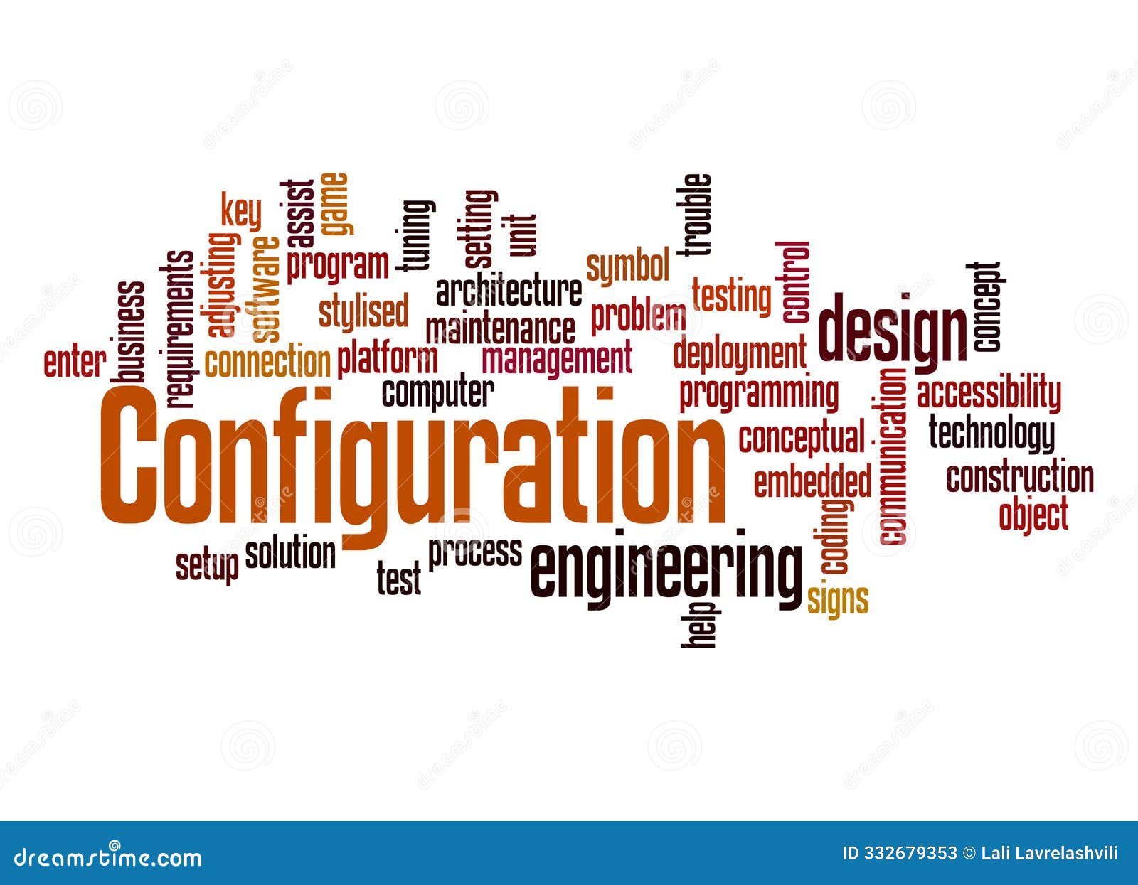 Word Cloud with CONFIGURATION Concept Stock Image - Image of management ...