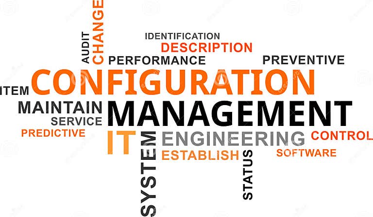 Word Cloud - Configuration Management Stock Vector - Illustration of ...