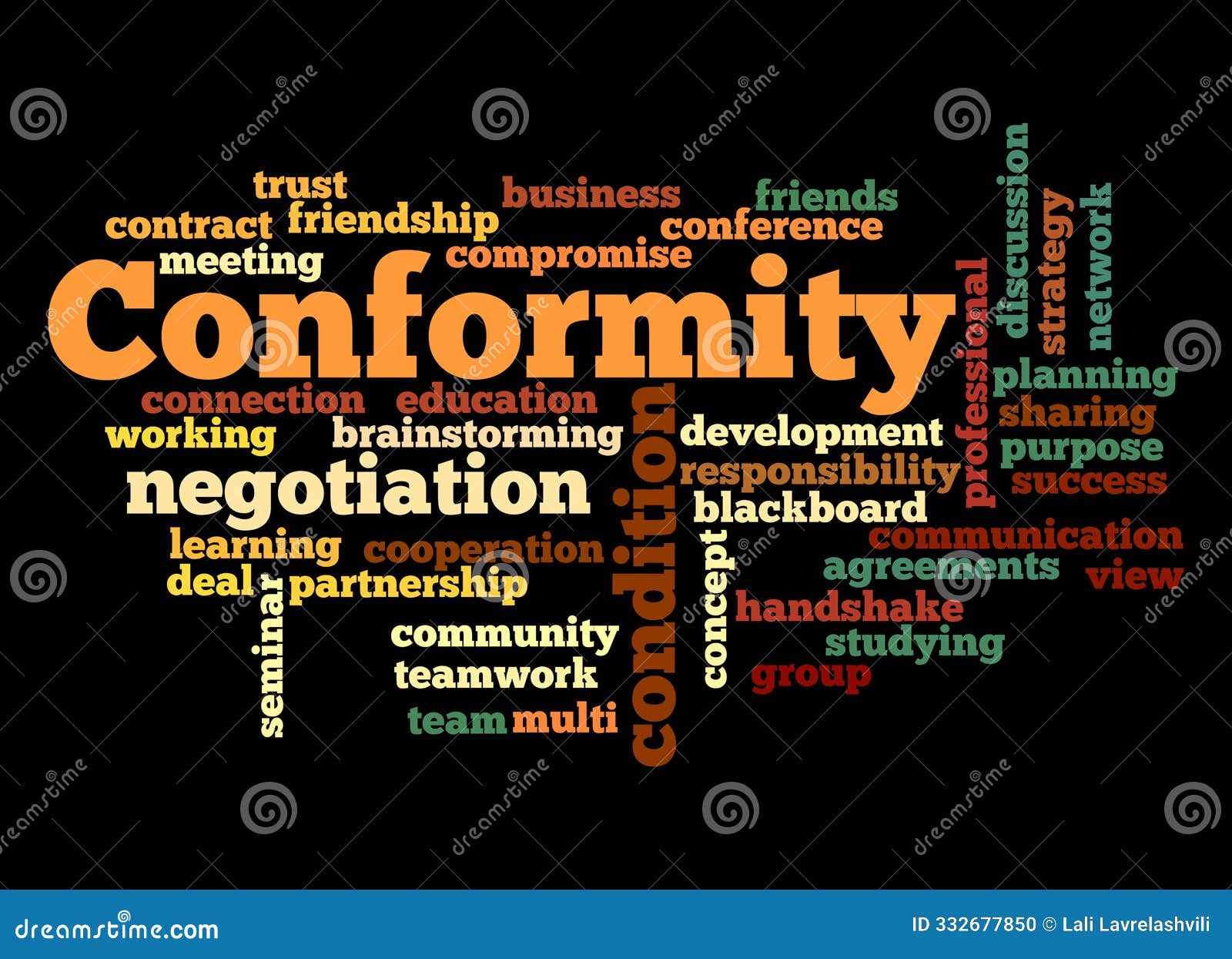 Word Cloud with CONFORMITY Concept Stock Photo - Image of agreements ...
