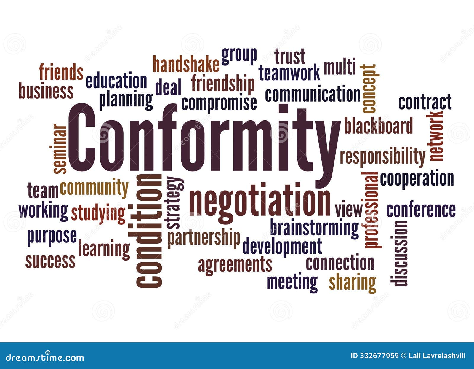 Word Cloud with CONFORMITY Concept Stock Illustration - Illustration of ...
